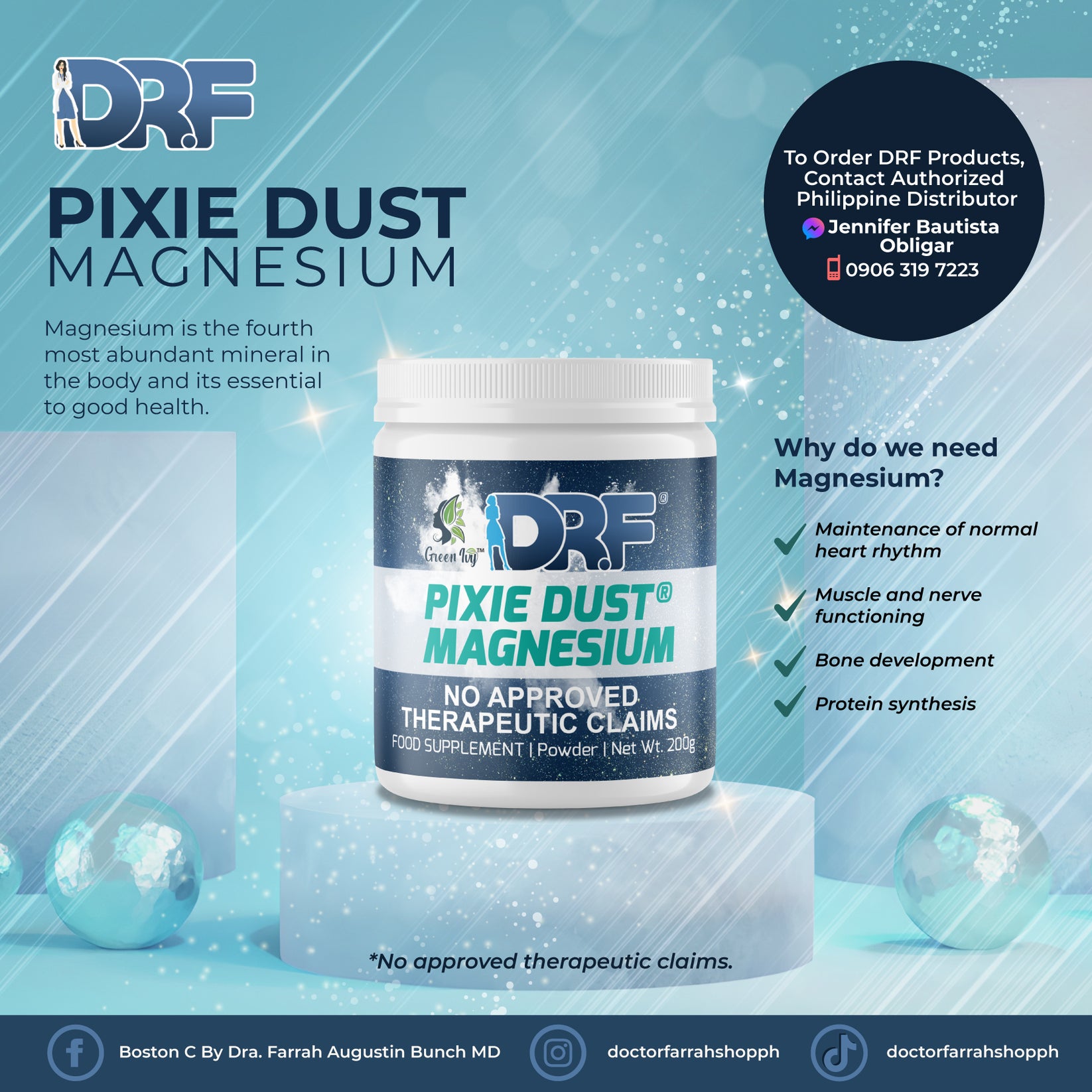 PIXIE DUST MAGNESIUM – Dr Farrah Bunch Shop